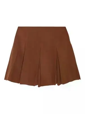 Marni Pleated Wool Midi Skirt