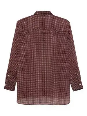 Officine Générale Geometric-print Shirt - Red