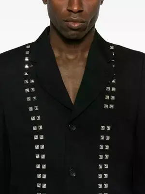 BLACK COMME DES GARÇONS Studded Single-breasted Jacket