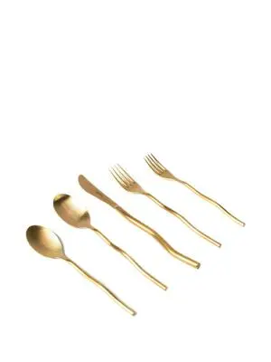 MISETTE Squiggle Matte Cutlery - Gold