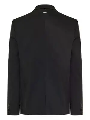 Alexander McQueen Single-button Frayed-detail Jacket