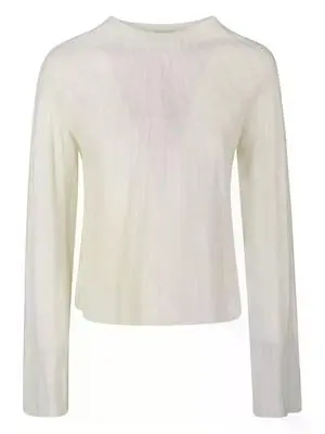 Loulou De Saison Koro Ribbed Bell-sleeve Sweater - White