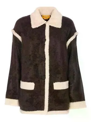 Guest In Residence Contrast-trim Jacket - Brown