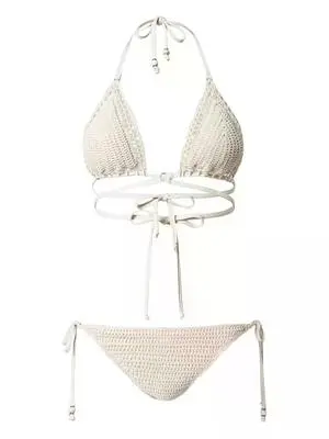 TWINSET Crochet Triangle Bikini - Neutrals