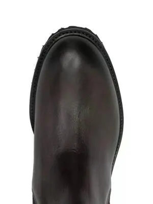 FRATELLI RENNELLA Elastic-panel Leather Boots