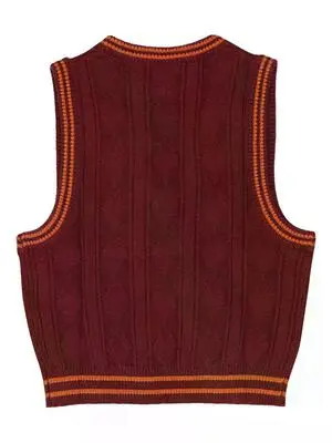 SINCLAIR Cable-knit V-neck Vest