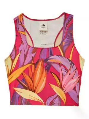 Farm Rio Floral-print Tank Top - Pink