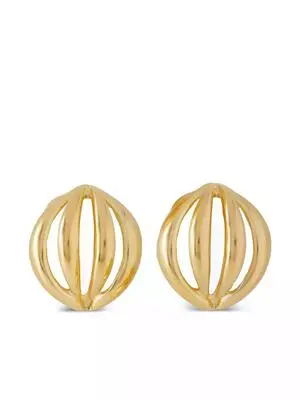 YSSO Flower Bud Stud Earrings - Gold