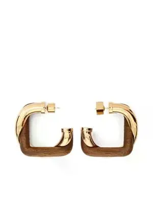 Jacquemus Square Hoop Earrings - Gold