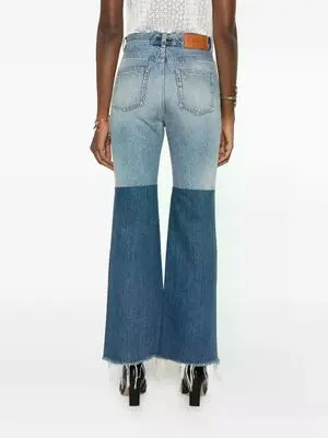 Chloé Patchwork Frayed Jeans
