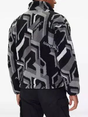 NAPAPIJRI Geometric-pattern Fleece Jacket