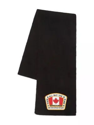 Dsquared2 Wool Scarf - Black