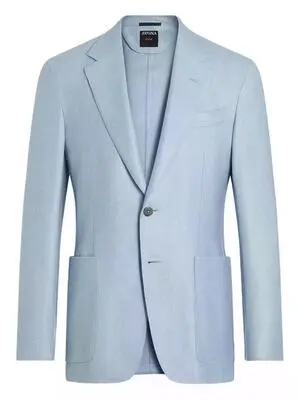 Zegna Single-breasted Blazer - Blue