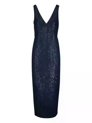 TWP V-neck Sequin Embellished Dress