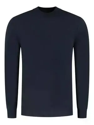 ZANONE Round-neck Long-sleeved Sweater - Blue