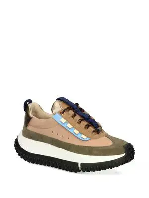 4CCCCEES Panelled-design Leather Sneakers