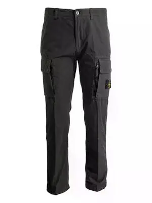 Stone Island Compass-motif Cargo Pants - Grey