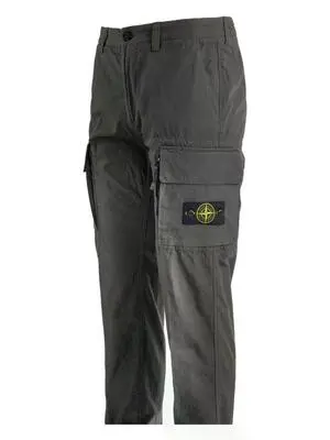 Stone Island Compass-motif Cargo Pants - Grey