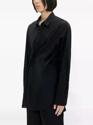 ANN DEMEULEMEESTER Draped Cotton Shirt