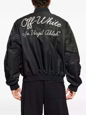 Off-White Logo-embroidered Bomber Jacket