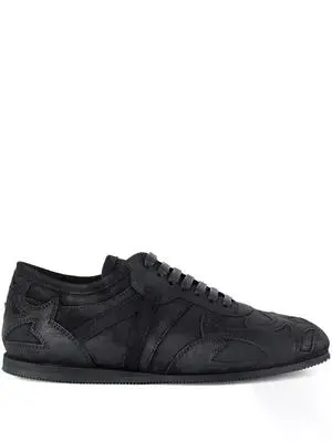 ANN DEMEULEMEESTER Leather Flame-pattern Sneakers