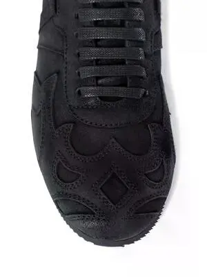 ANN DEMEULEMEESTER Leather Flame-pattern Sneakers