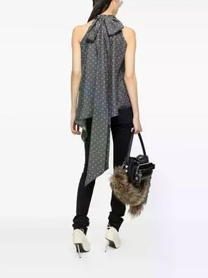 Acne Studios Asymmetric Top With Bow-tie Detail