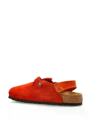 BIRKENSTOCK Tokio Suede Mules - Red