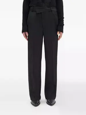 ANN DEMEULEMEESTER Wrap-front Wool Pants