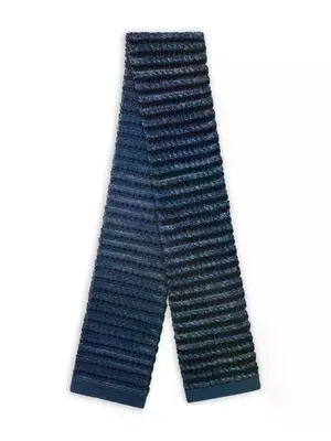 Etro Striped Textured Scarf - Blue