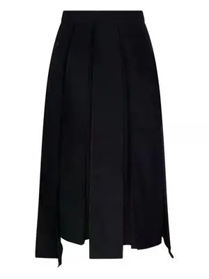 RE CODE Pleated Asymmetric Skirt