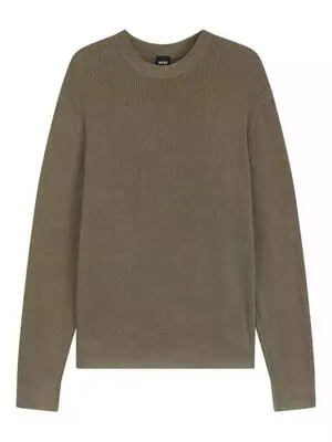 BOSS Ribbed Crew-neck Sweater