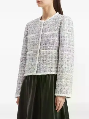 B+AB Tweed Jacket With Frayed Edges