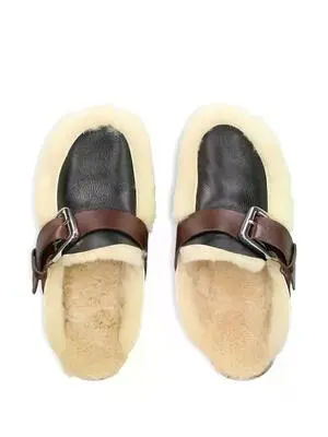 4CCCCEES 60mm Buckle-detail Shearling Mules