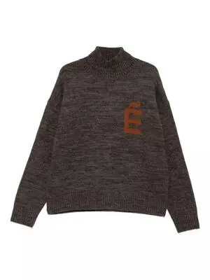 ÉTUDES STUDIO Funnel-neck Logo Sweater