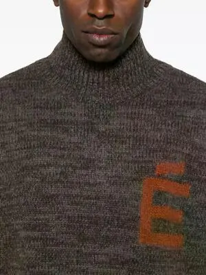 ÉTUDES STUDIO Funnel-neck Logo Sweater