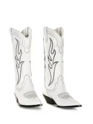 SONORA Flame-embroidered Cowboy Boots