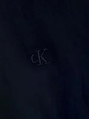 Calvin Klein Embroidered-logo T-shirt - Blue