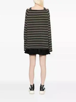 MINI CREAM Logo-embroidered T-shirt And Skirt Set