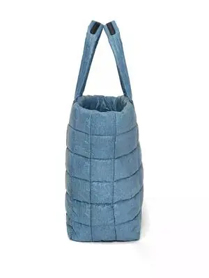 VEECOLLECTIVE Quilted Denim Tote Bag