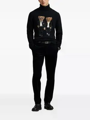 Polo Ralph Lauren Bear-embroidered Turtleneck Pullover