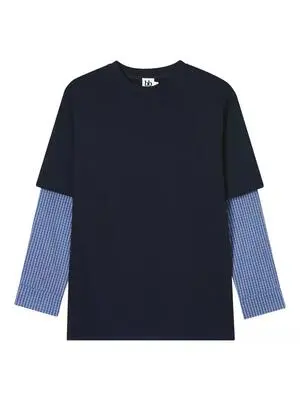 B+AB Layered Cotton T-shirt
