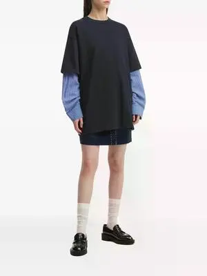 B+AB Layered Cotton T-shirt