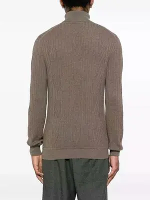 Brioni Cable-knit Roll Neck Sweater