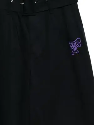 Facetasm Logo-embroidered Trousers - Blue