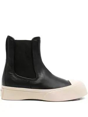 Marni Elastic-panel Leather Boots
