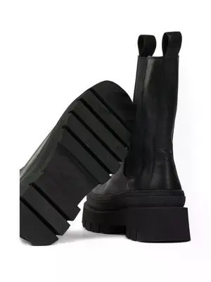 SUMMERY COPENHAGEN Elastic-panel Platform Boots - Black
