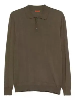 Barena Venezia Long-sleeve Polo Shirt - Green