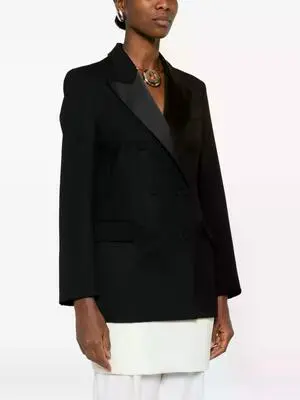 P.a.r.o.s.h Satin Lapel Double-breasted Jacket
