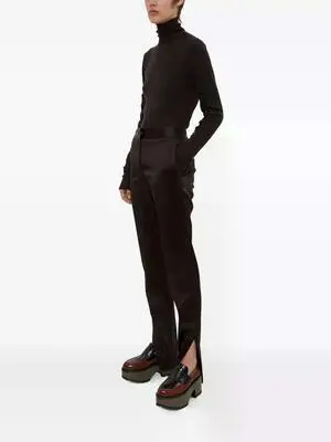 OLIVIER THEYSKENS Split-hem Satin Trousers